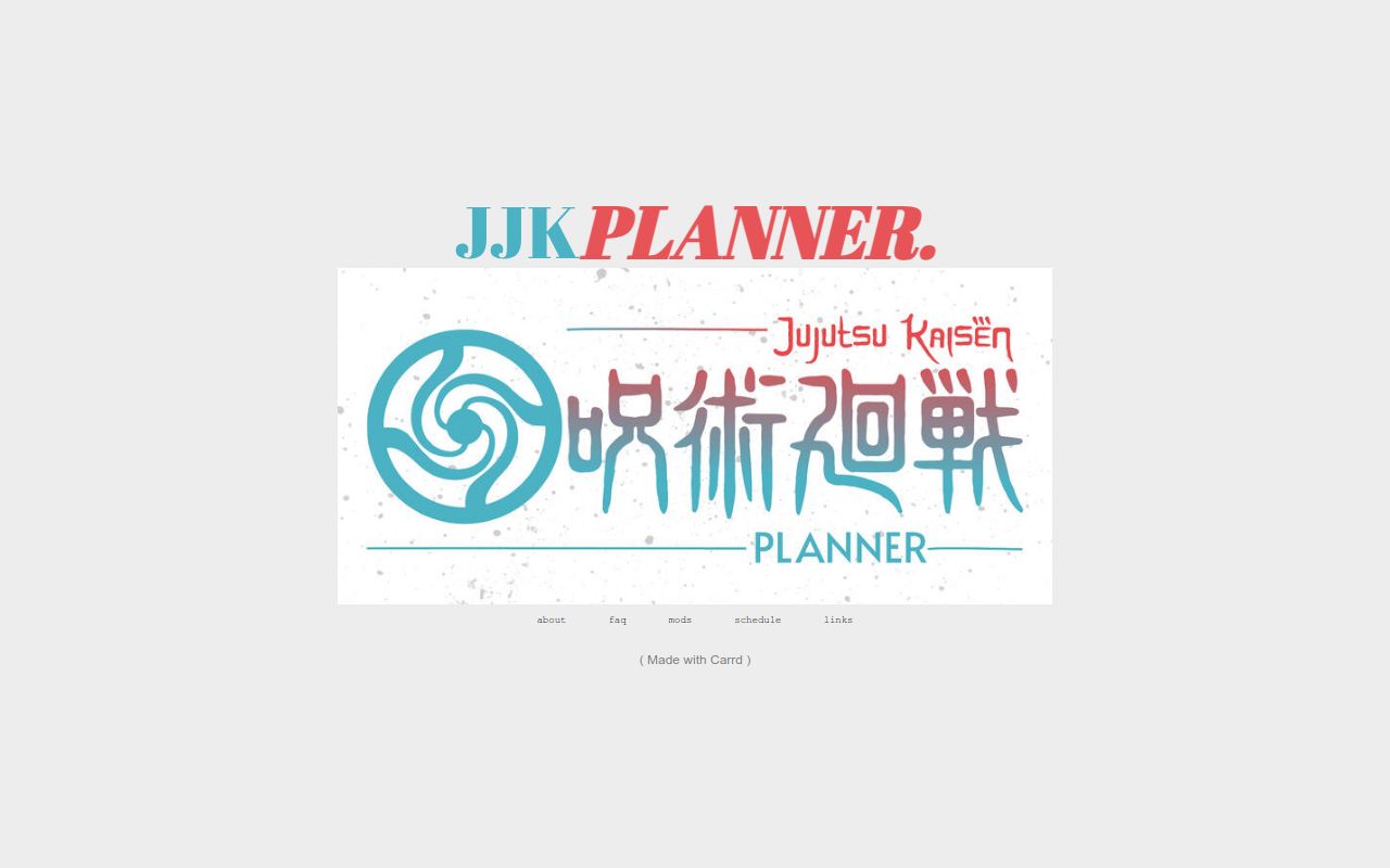 JJK Planner